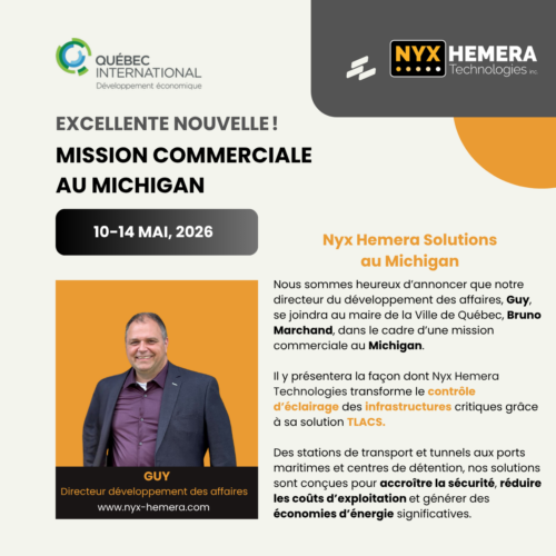 EXCELLENTE NOUVELLE - MISSION COMMERCIALE AU MICHIGAN ! – Nyx-Hemera